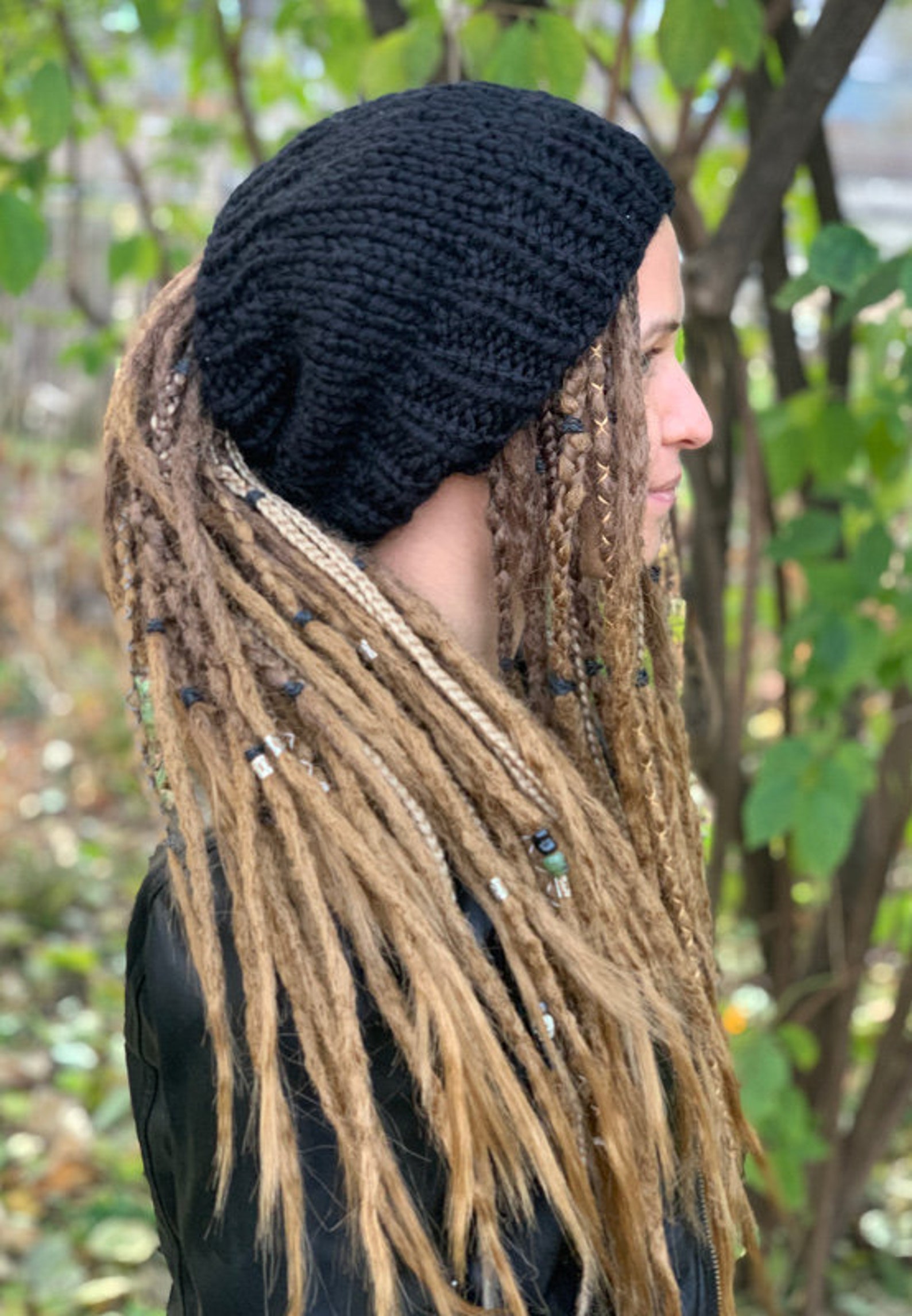 Dreadlocks Tube Hat Headband Rasta Dreads Turban Beanie Winter - Etsy