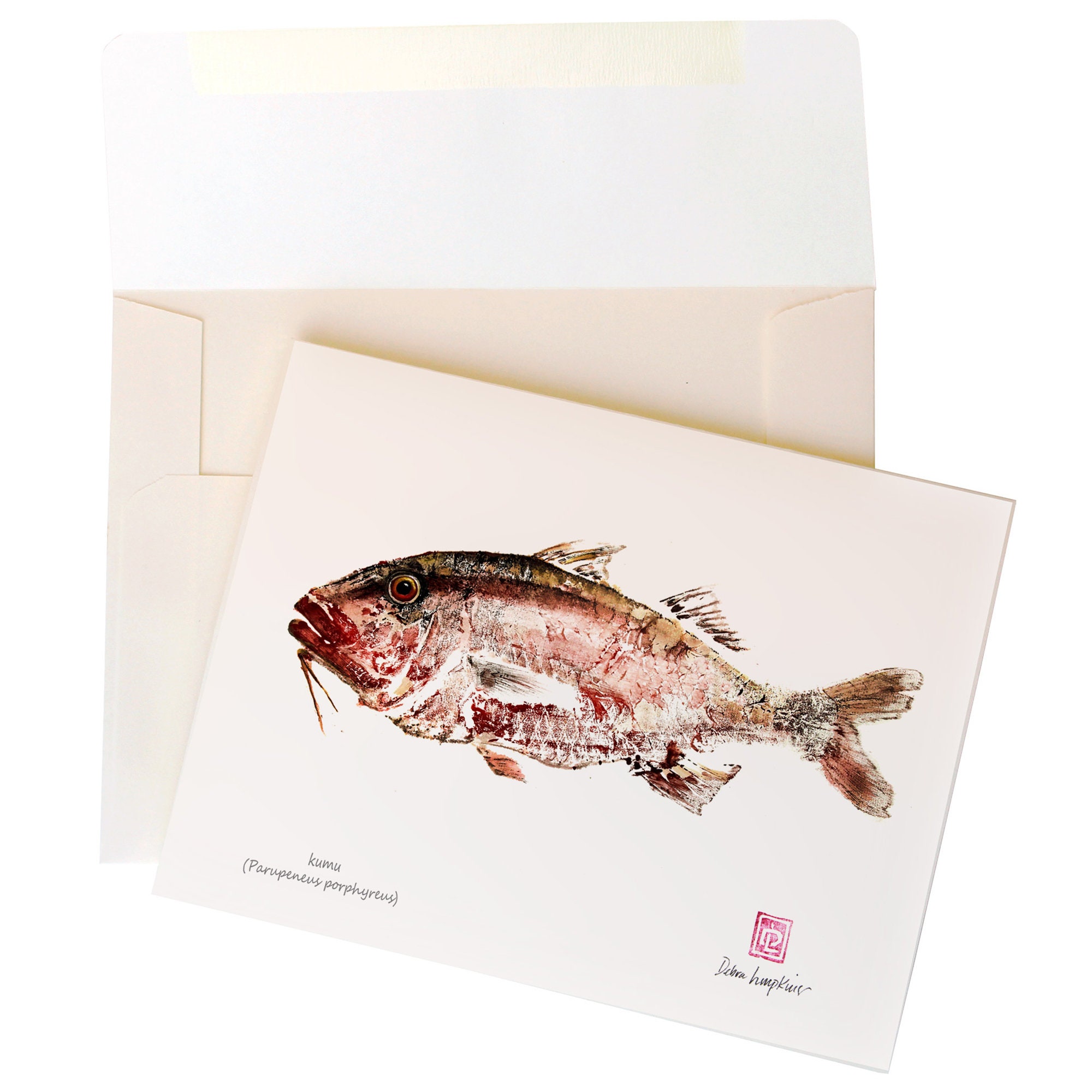 Hawaiian Fish Art Blank Note Cards Set of 4 by Maui Gyotaku Artist ...