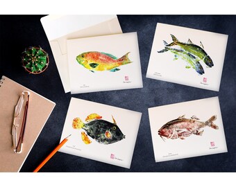 Gyotaku Fish Print Trevally Omilu Ulua Limited Edition Art - Etsy