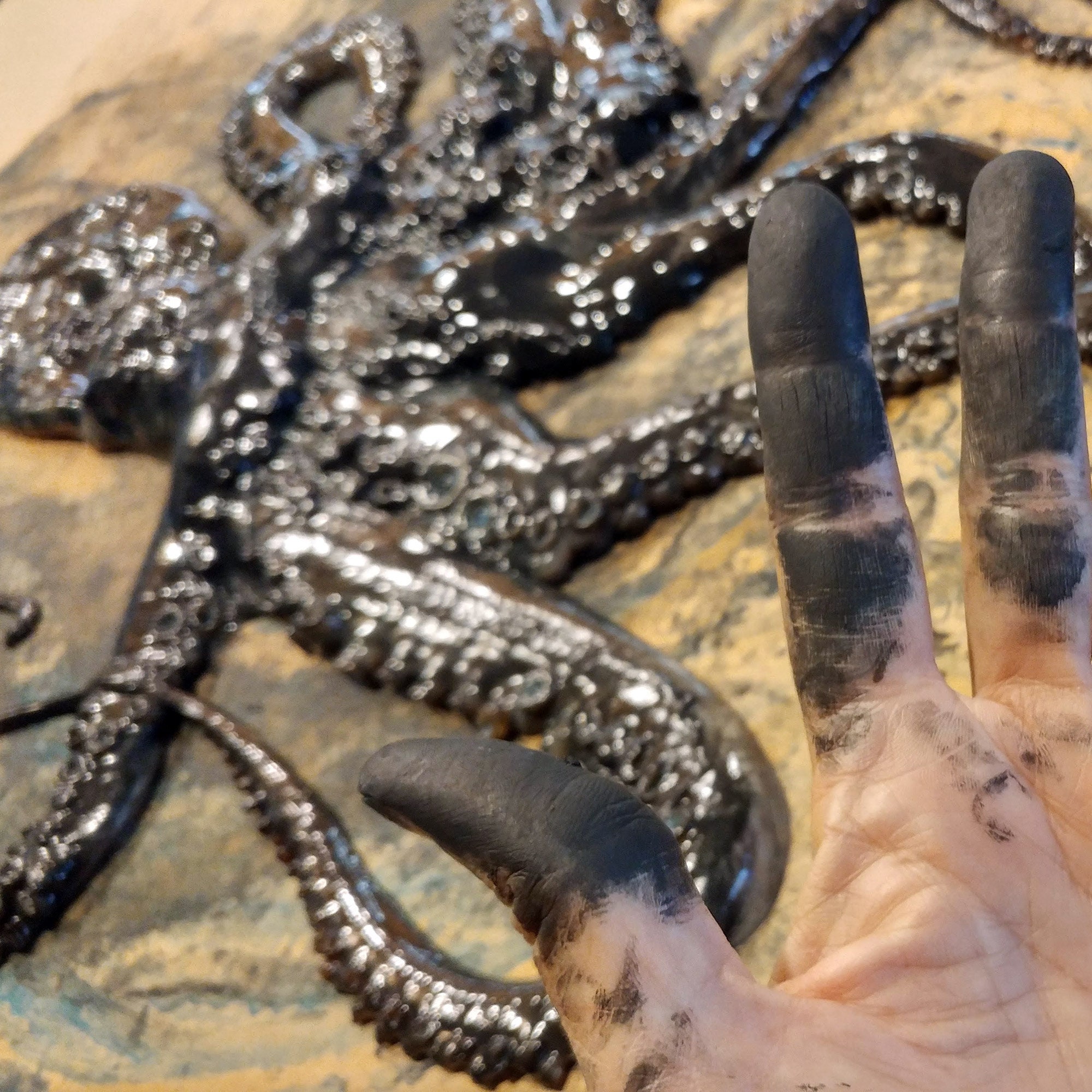 Gyotaku Octopus Art Limited Edition Print by Maui Artist - Etsy UK