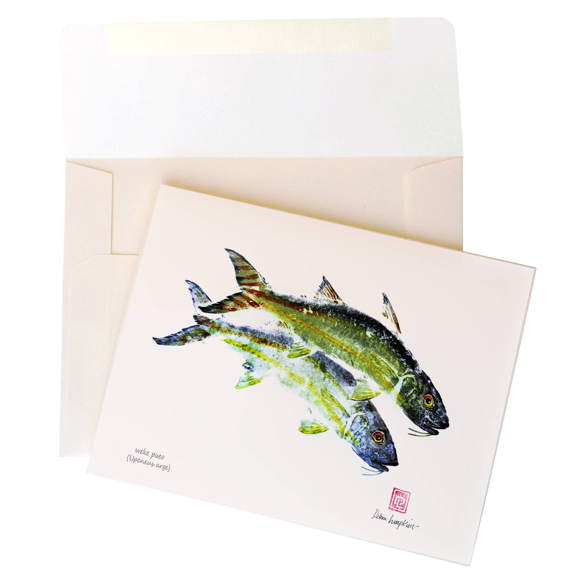 Hawaiian Fish Art Blank Note Cards Set of 4 by Maui Gyotaku Artist ...