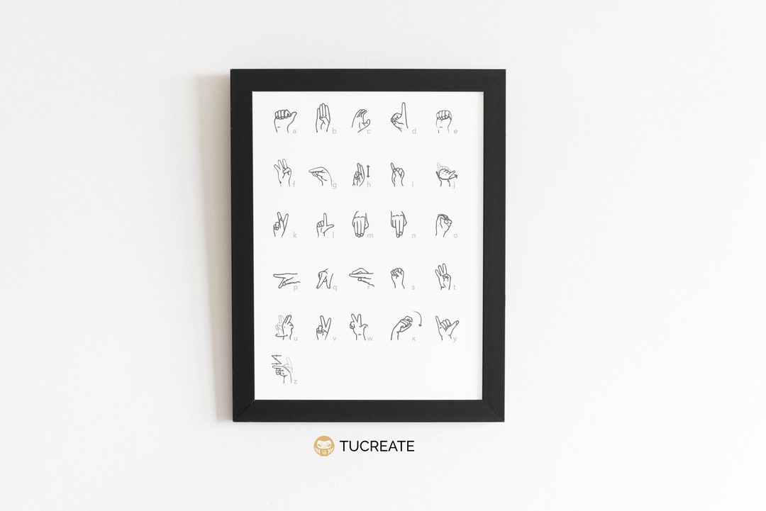 Dutch Sign Language Nederlandse Gebarentaal Wall Art Wall Decor Poster ...
