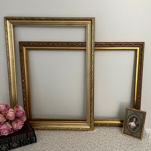 Pair of Extra Large Gold Frames, Empty for Artwork or Gallery Wall - Etsy