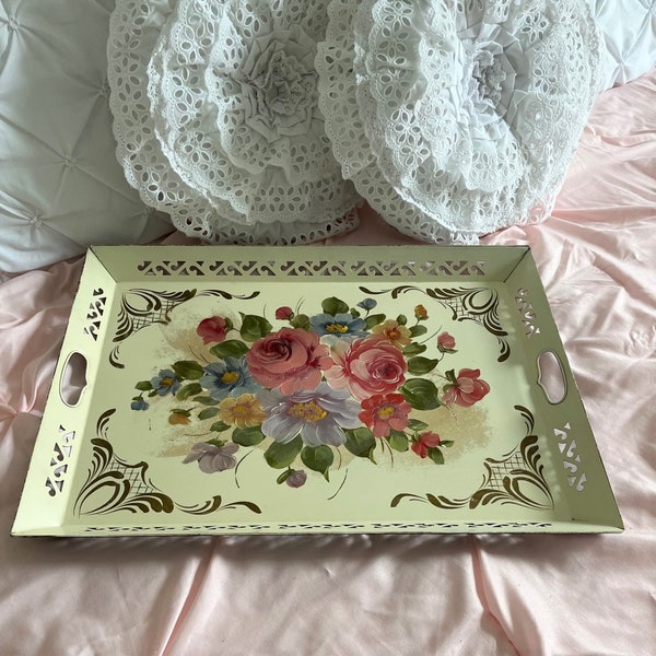 Vintage Tole Tray - Etsy