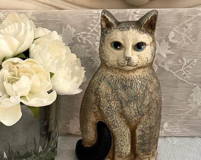 Cast Iron Cat Doorstop, Vintage Iron Cat Statue, Bookend Etc. - Etsy