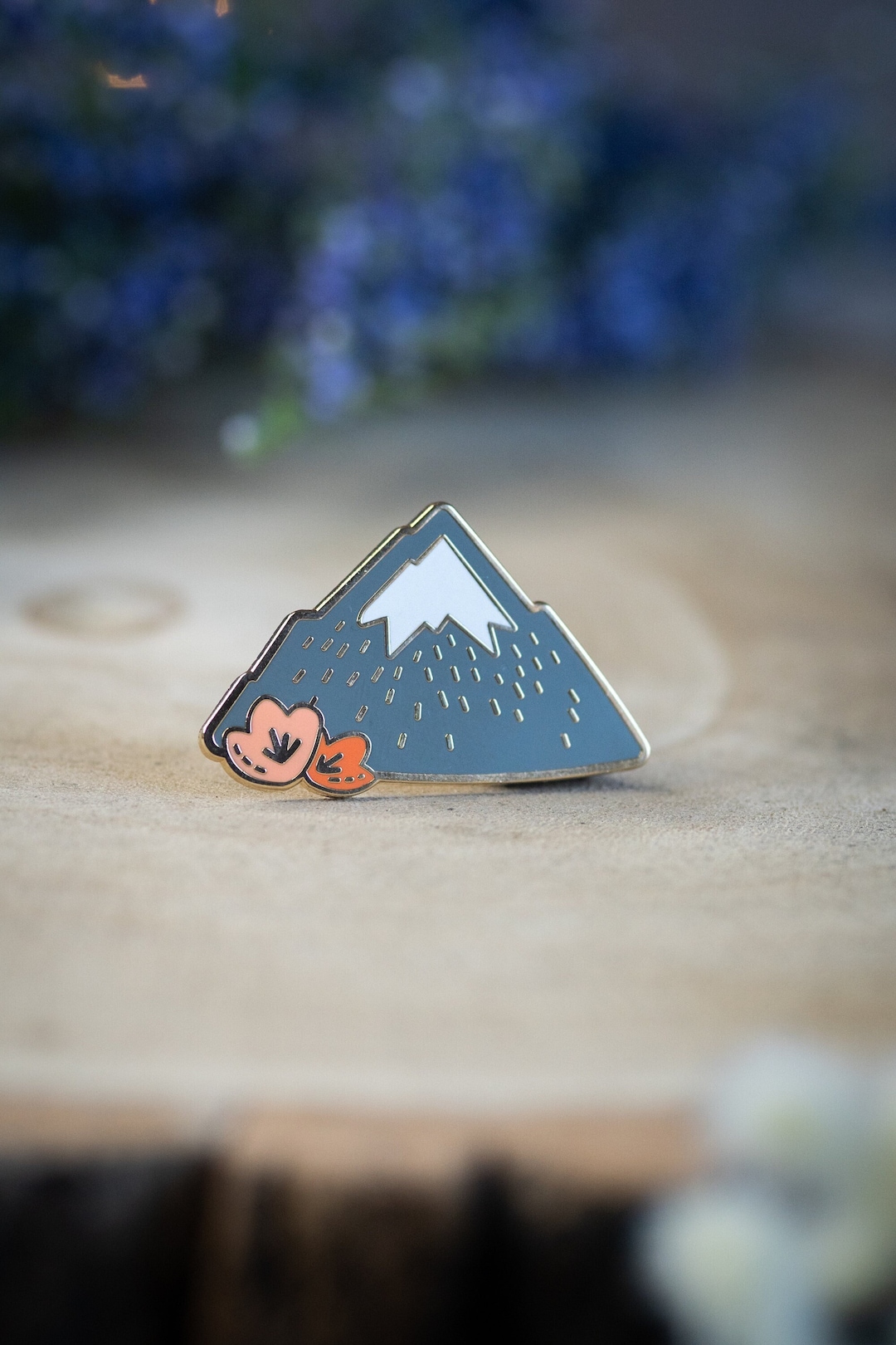 Snowy Mountain Gold Enamel Pin - Adventure Enamel Pin - Cute Adventure ...