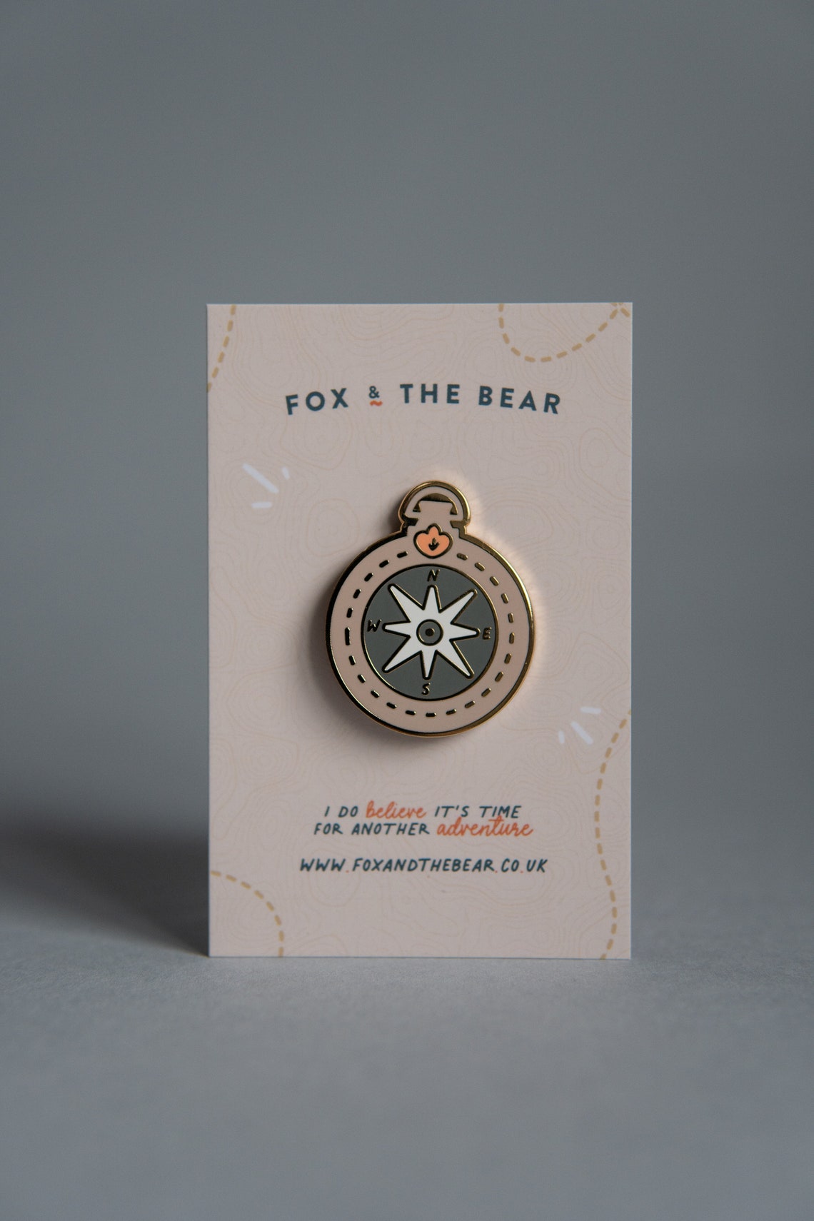 Compass Adventure Gold Enamel Pin Adventure Enamel Pin - Etsy