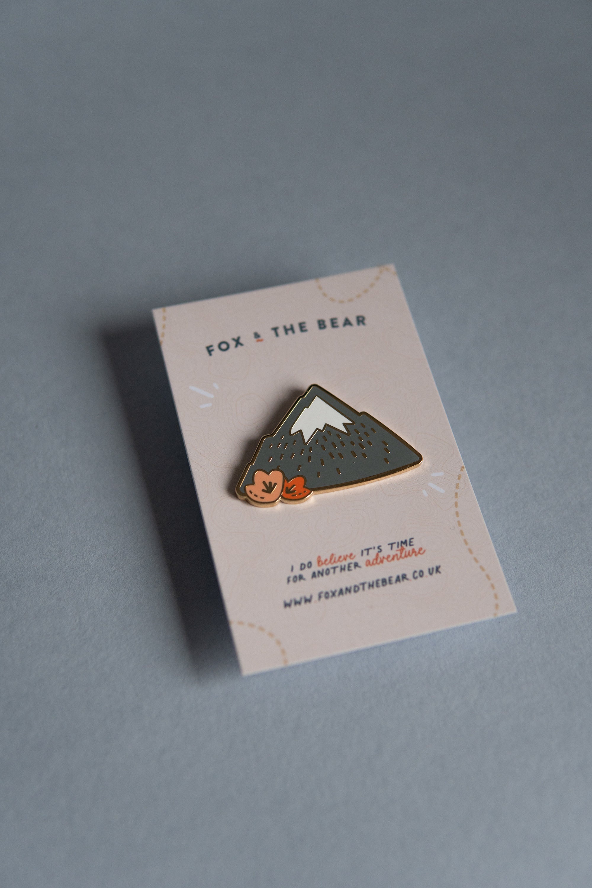 Snowy Mountain Gold Enamel Pin Adventure Enamel Pin Cute | Etsy