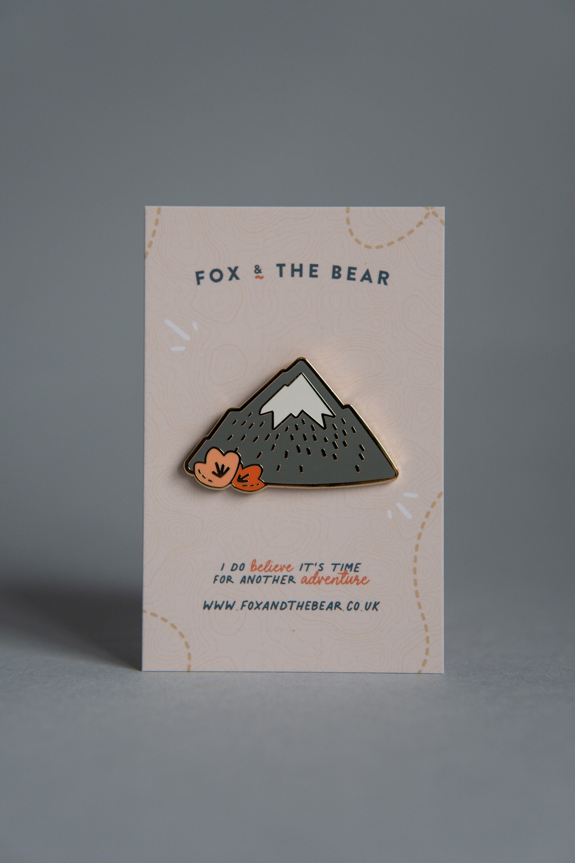 Snowy Mountain Gold Enamel Pin Adventure Enamel Pin Cute | Etsy