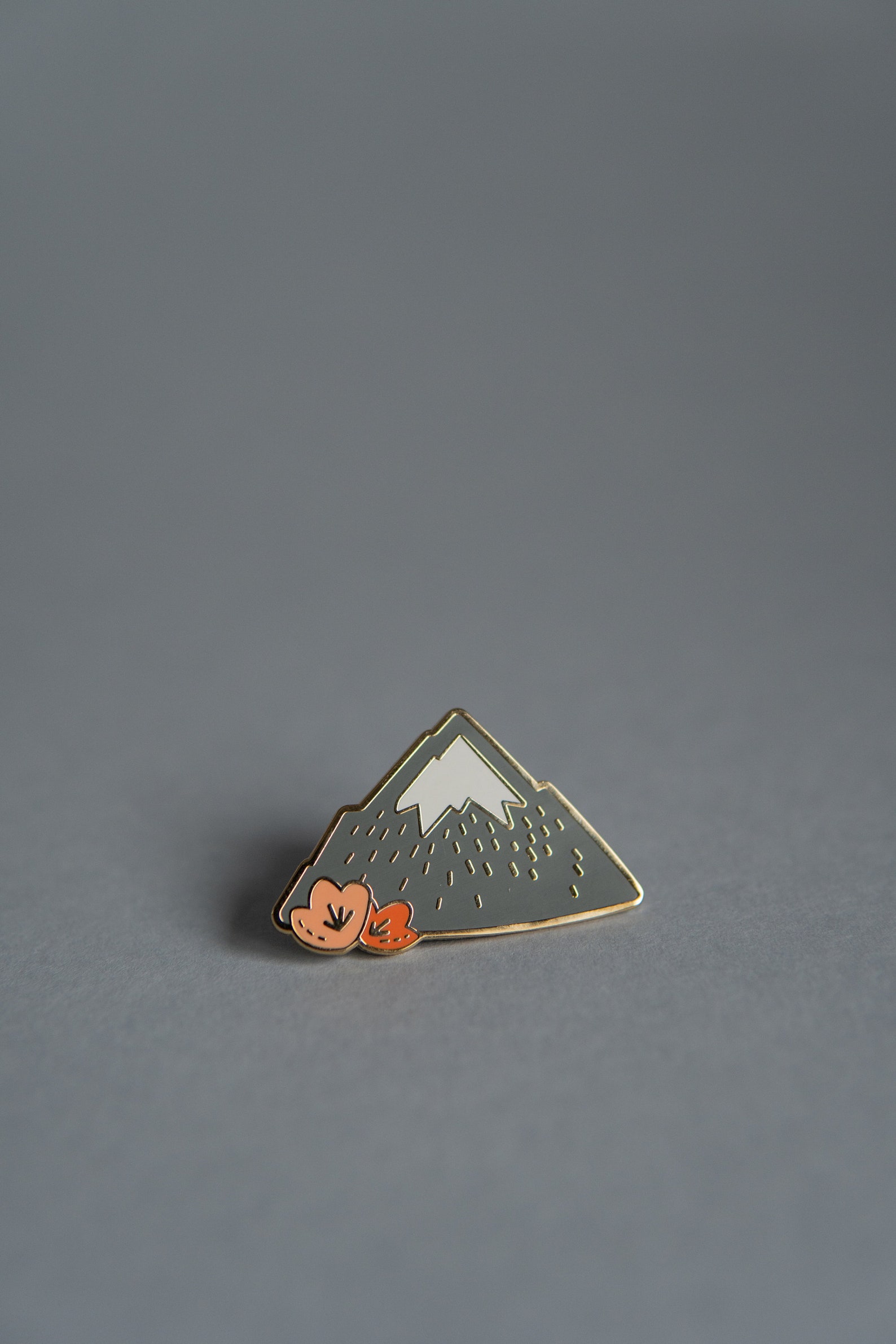 Snowy Mountain Gold Enamel Pin Adventure Enamel Pin Cute - Etsy