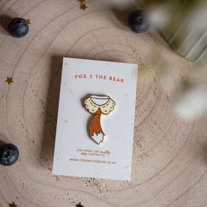 Fox Tie Fantastic Mr Fox Enamel Pin - Roald Dahl Pin - Fox Pin - Etsy UK