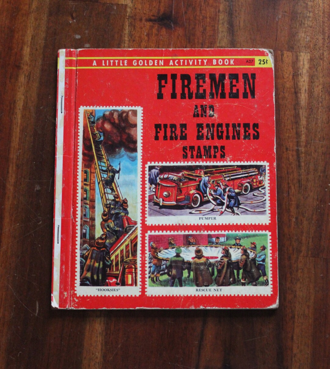 Firemen and Fire Engines Stamps - FIRST EDITION Vintage Little Golden ...