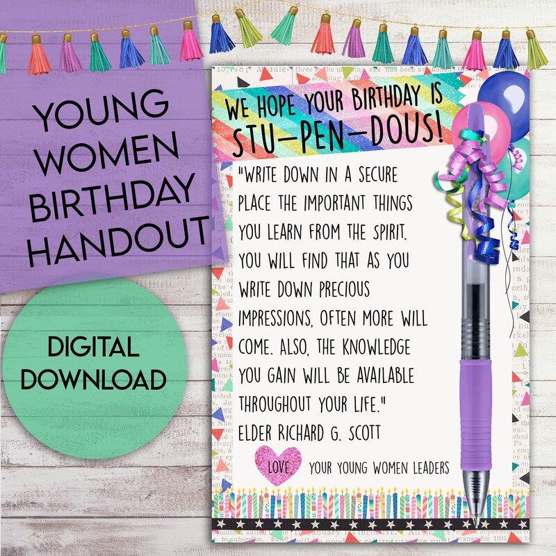 Young Women Handouts - Etsy