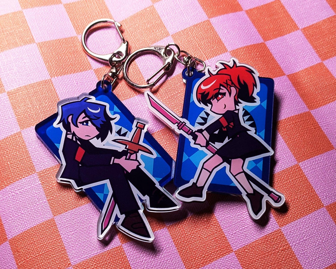 Persona 3 Protagonist Keychains - Makoto and Kotone - Etsy