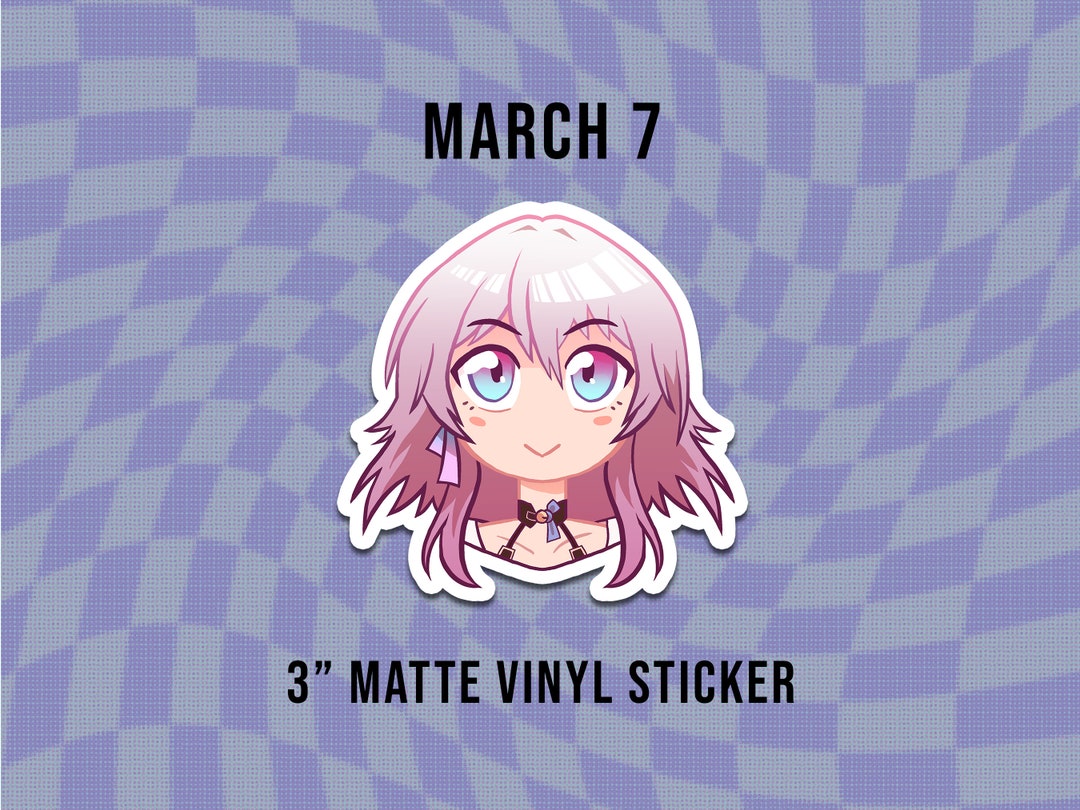 March 7th HSR Matte Vinyl Sticker - Etsy