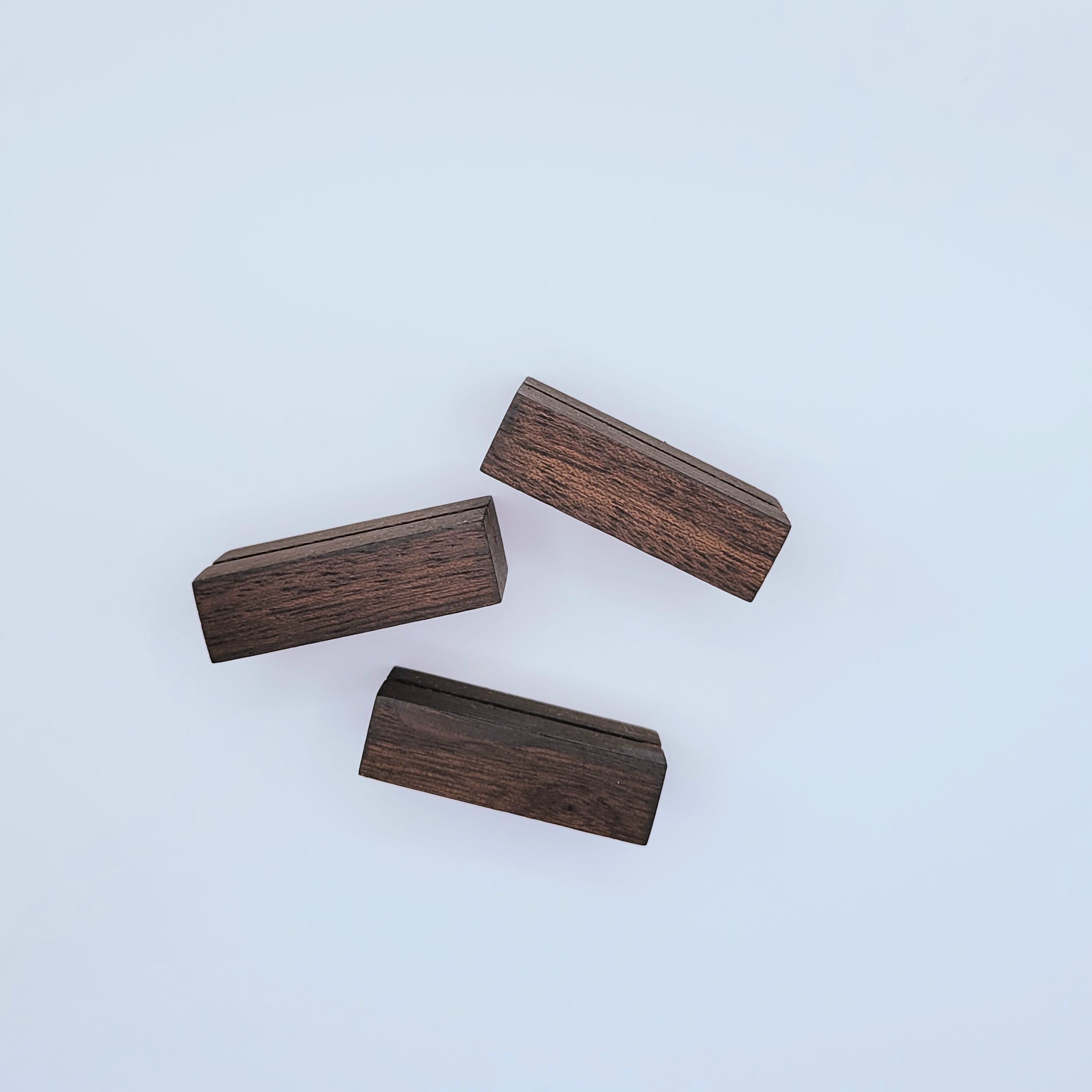 Walnut Display Block Stands, Display Greeting Cards and Art Prints ...