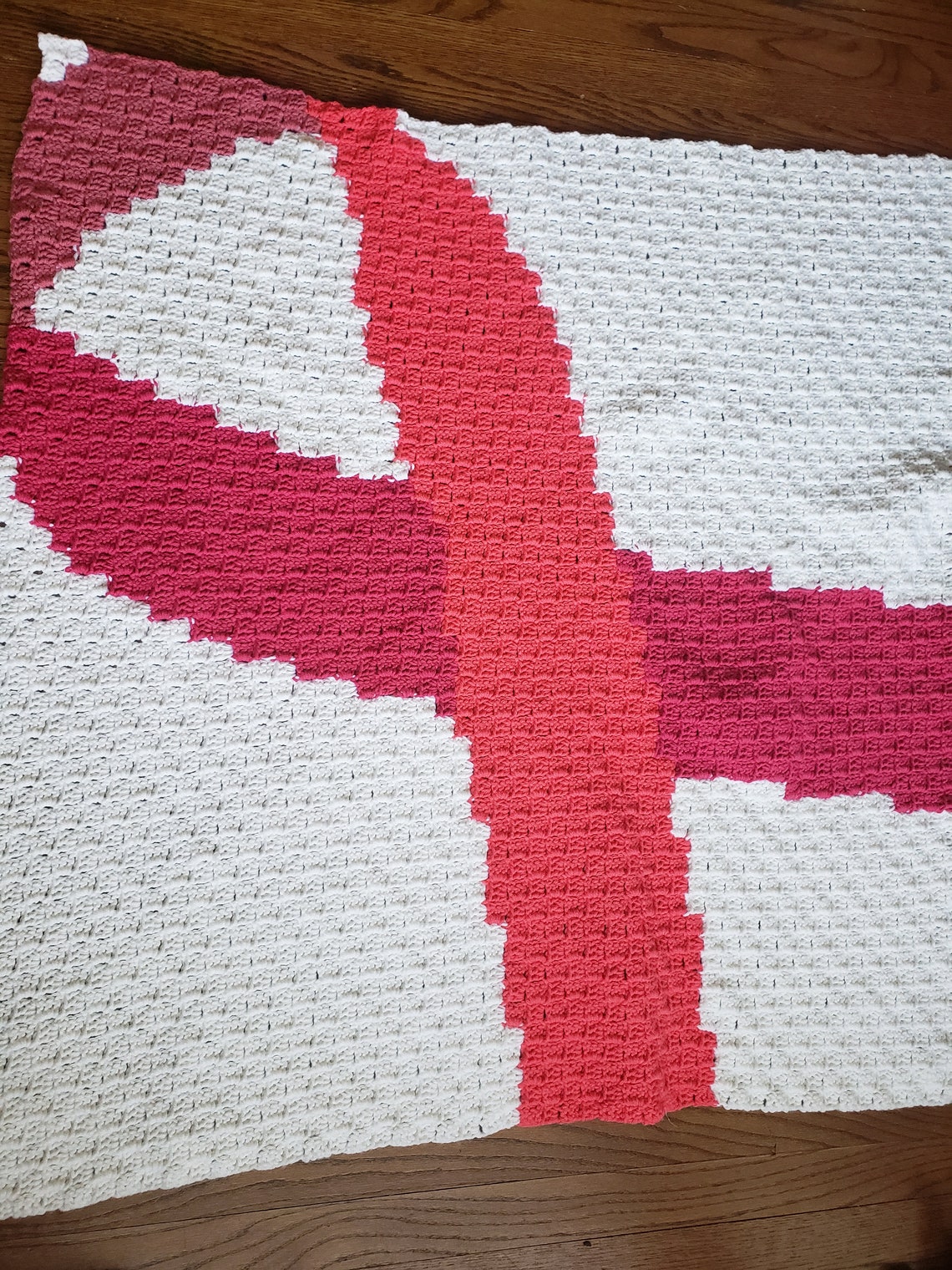 MADE TO ORDER Cancer Ribbon Crochet Blanket - Etsy