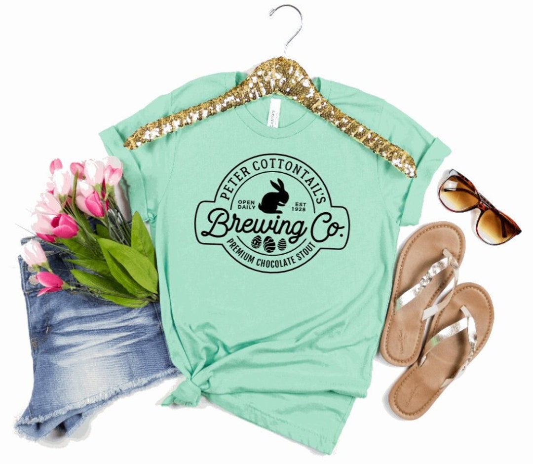 Peter Cottontail's Brewing Co Premium Chocolate Stout Easter Custom T ...