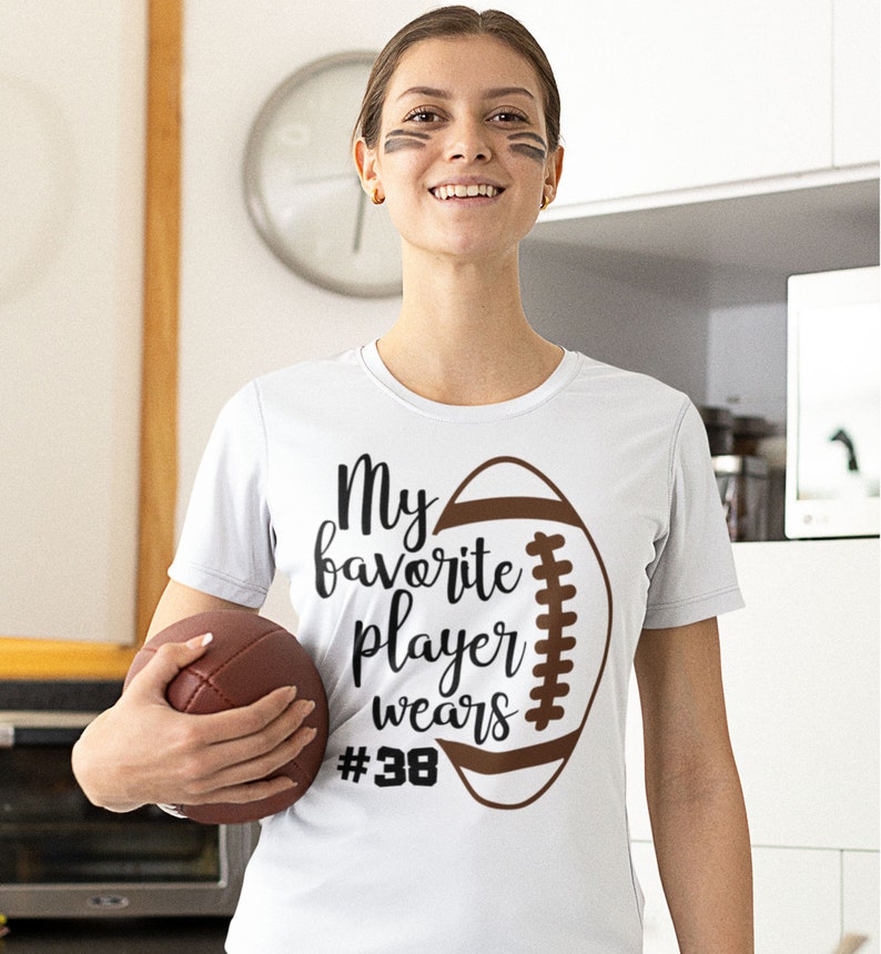My Favorite Player Custom Number Football Shirt Custom Player Number ...