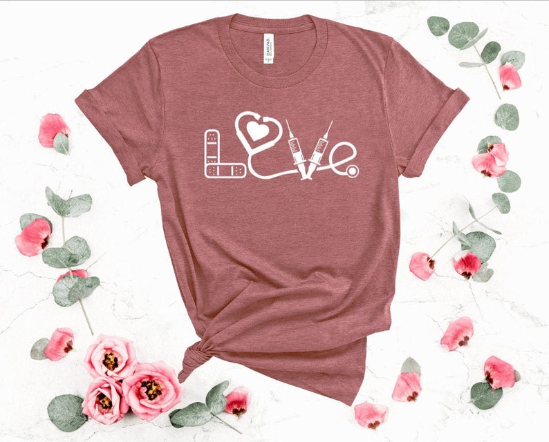 Nurse Love Shirt Nurse Valentine's Day Gift Custom Nurse - Etsy