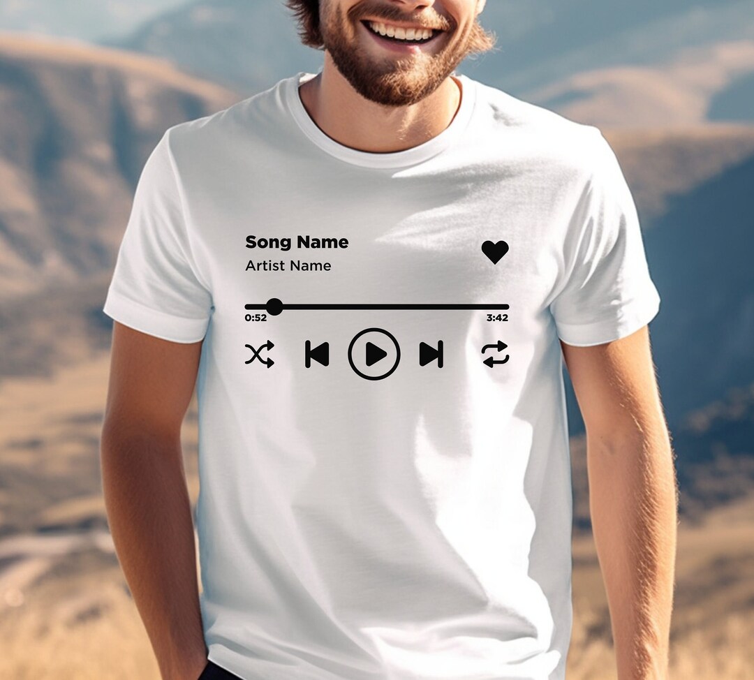 Personalized Music Lover Gift Personalized Song Artist Shirt ...