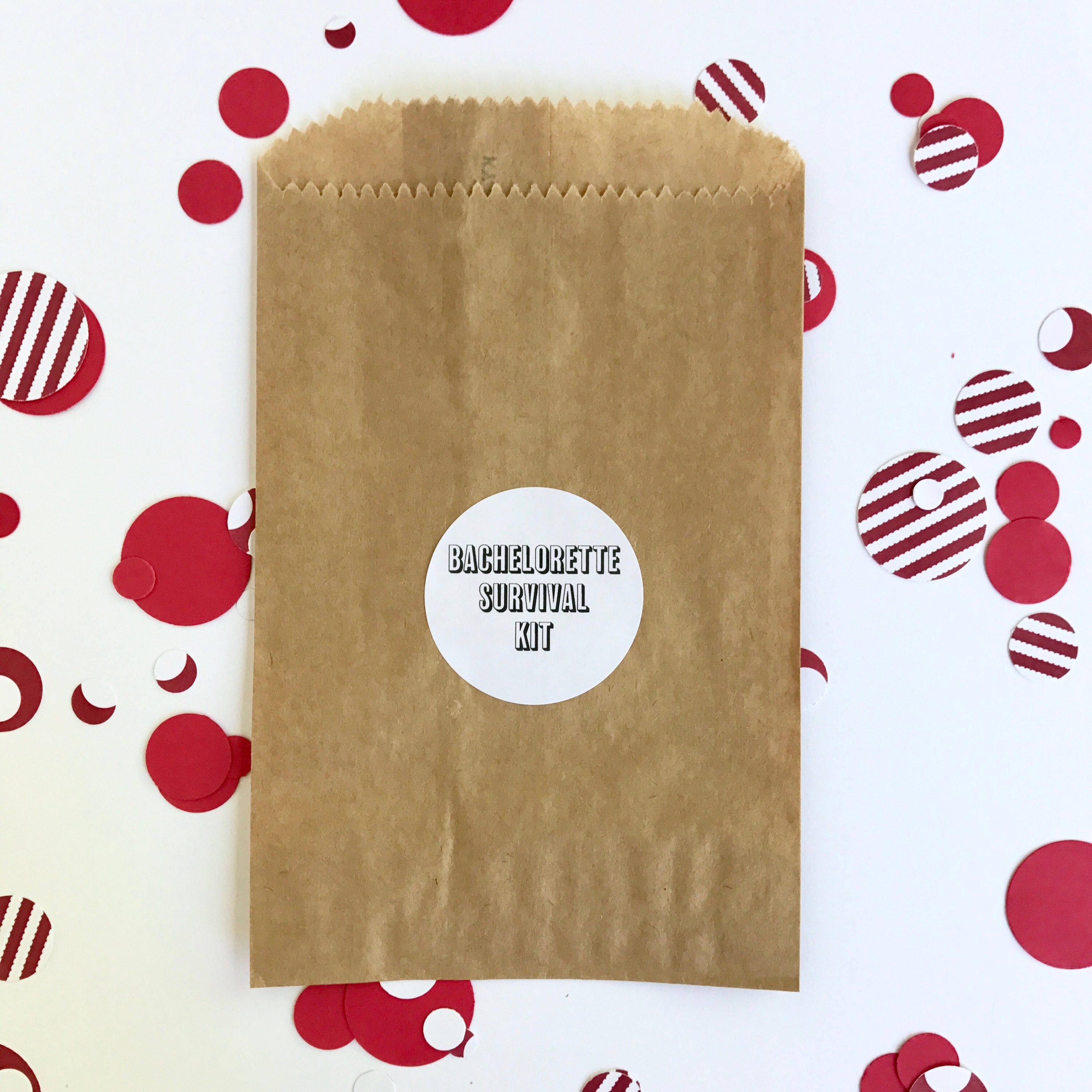 Bachelorette Survival Kit Sticker Round Circle Sticker | Etsy