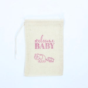 Elephant Favor Bags Welcome Baby Party Bags Shower Gift Bag Candy ...