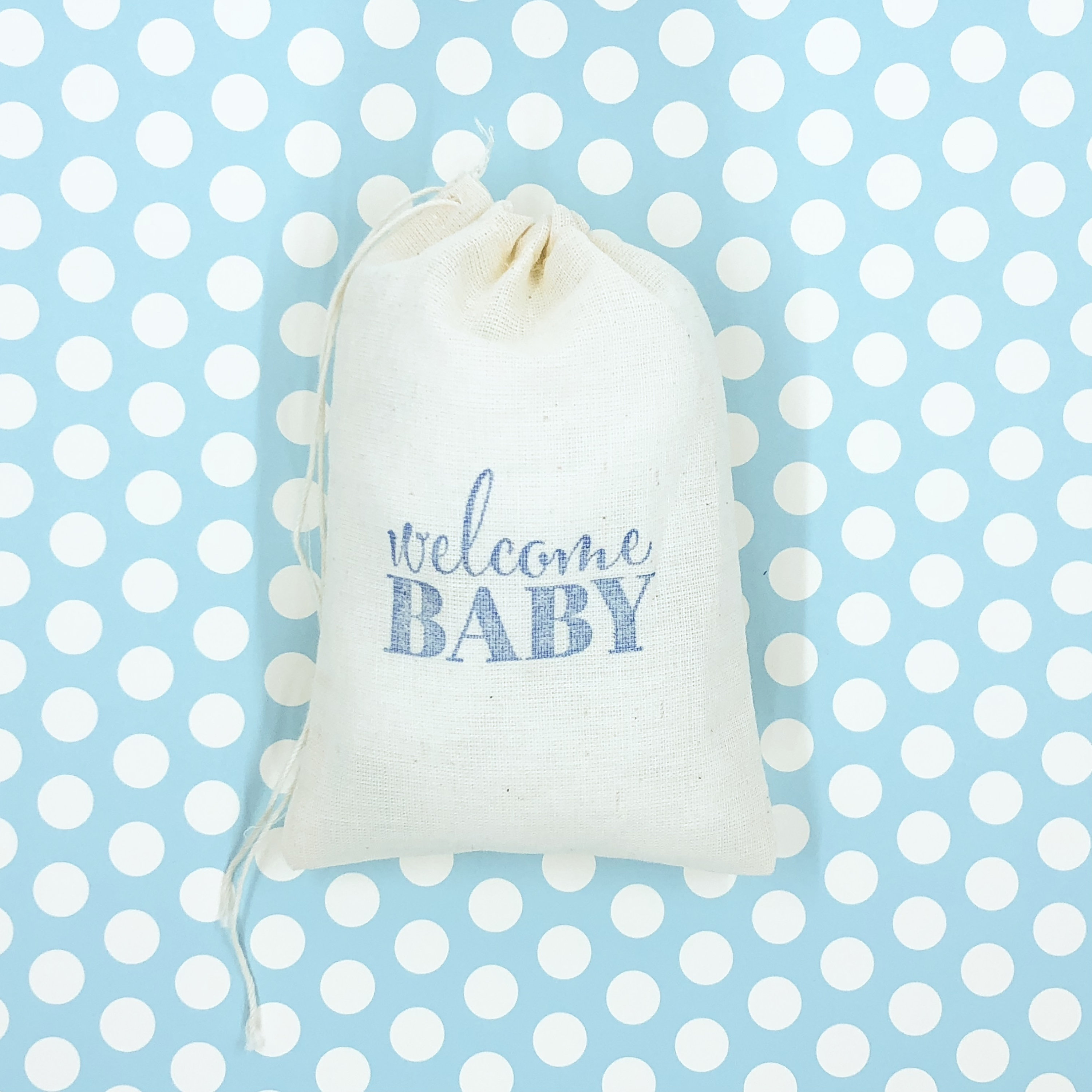 Welcome Baby Favor Bags Baby Shower Party Bag Candy Gift Bag Goodie Bag ...