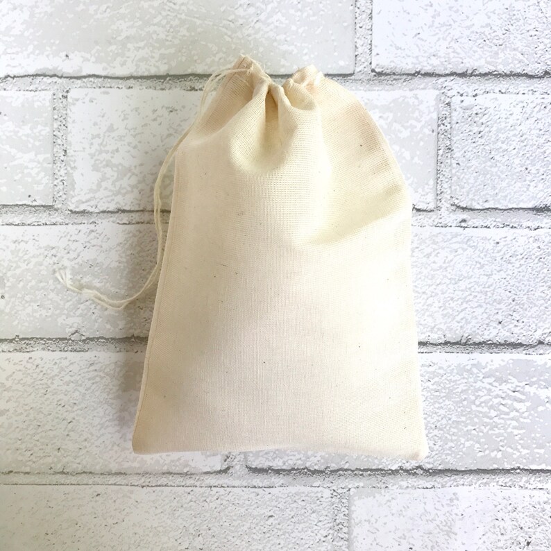 6X8 Muslin Bags 10 Bulk Favor Drawstring Bags Blank Cloth - Etsy