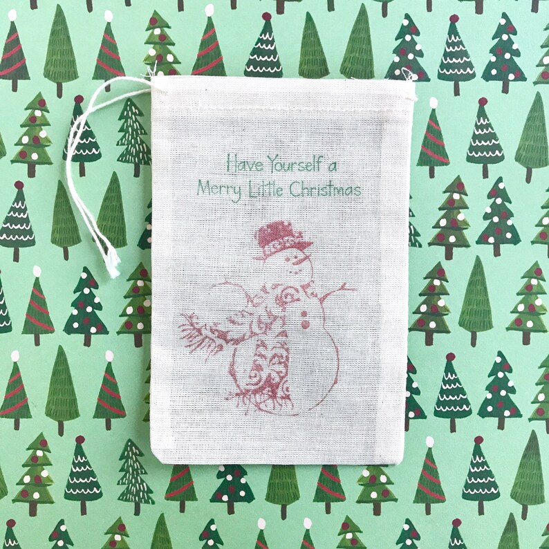 Snowman Favor Bags Christmas Party Bags Holiday Goodie Candy - Etsy