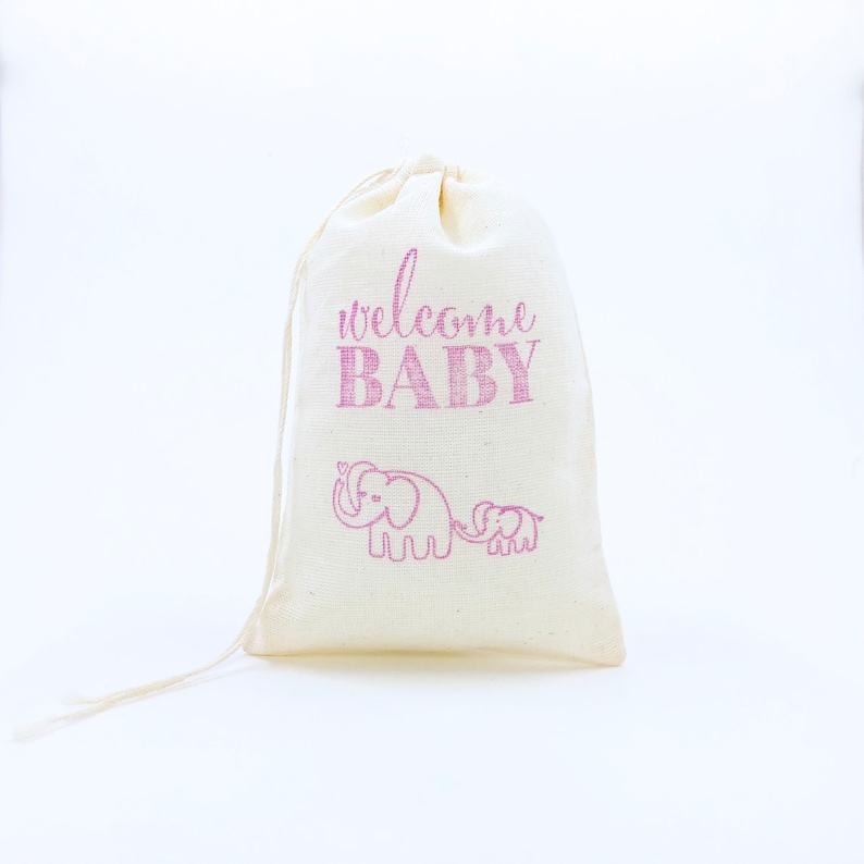Elephant Favor Bags Welcome Baby Party Bags Shower Gift Bag | Etsy