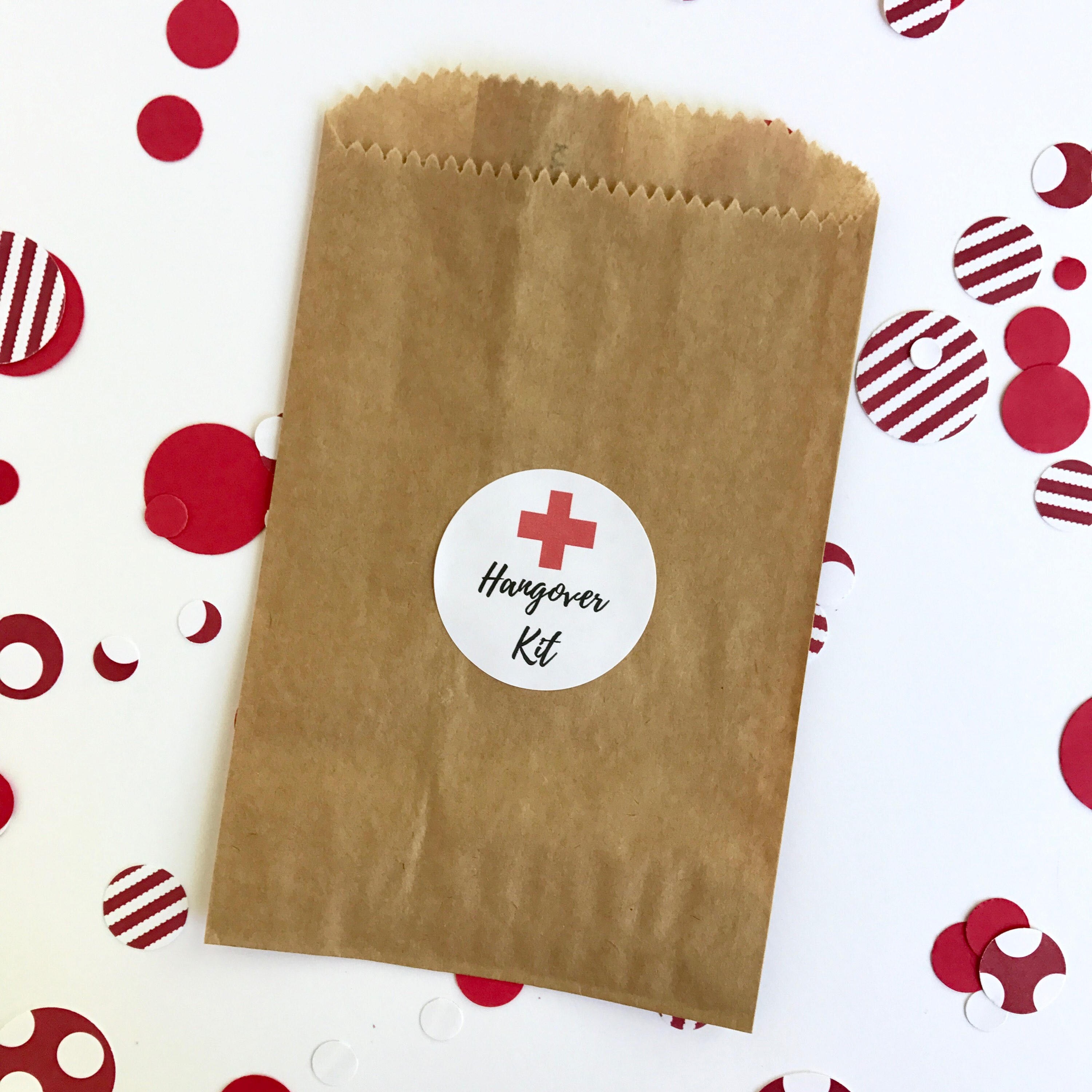 Hangover Kit Sticker Round Circle Survival Recovery | Etsy