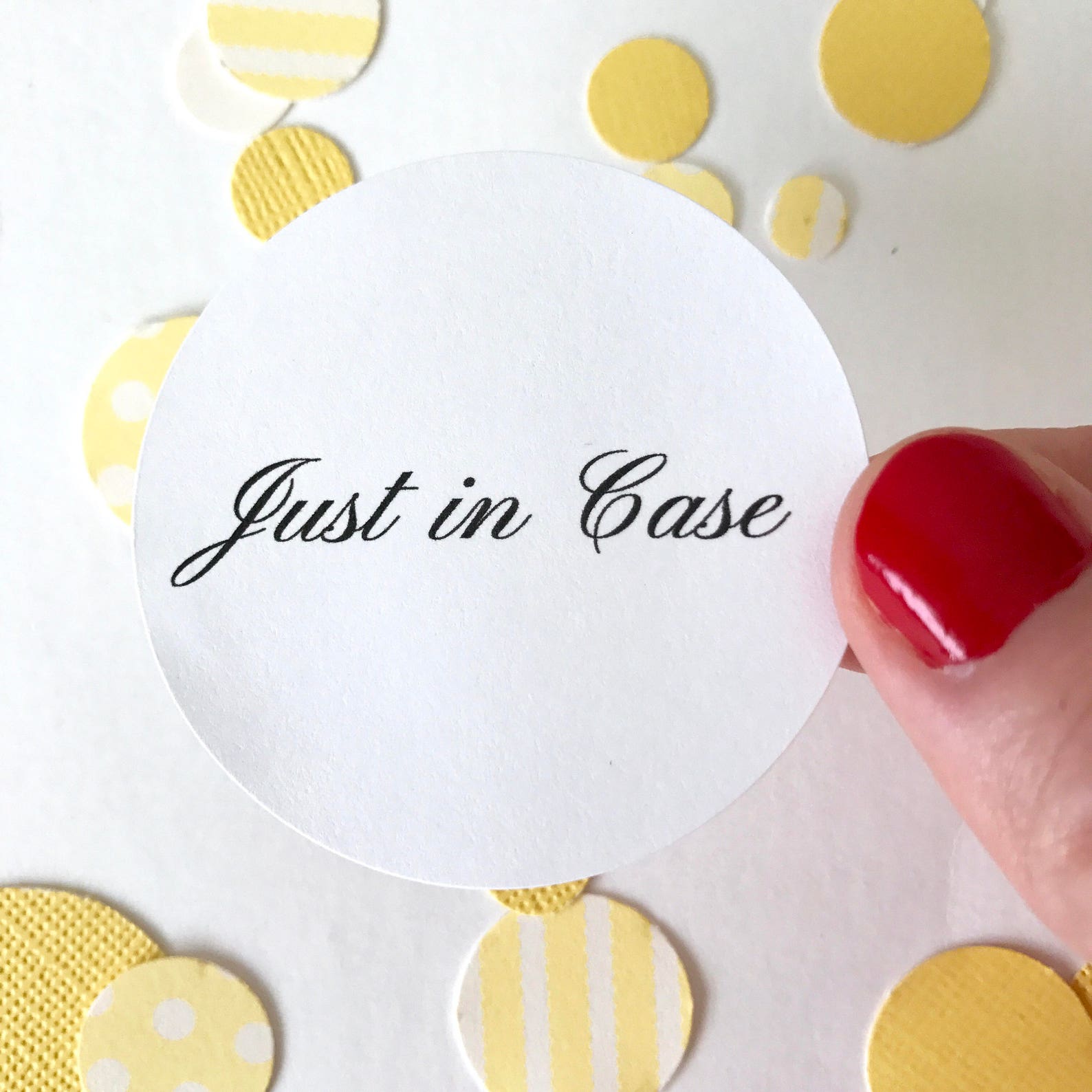 Just in Case Sticker Hangover Kit Sticker Round Circle - Etsy