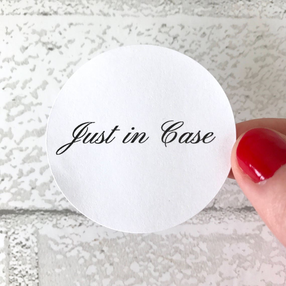 Just in Case Sticker Hangover Kit Sticker Round Circle - Etsy