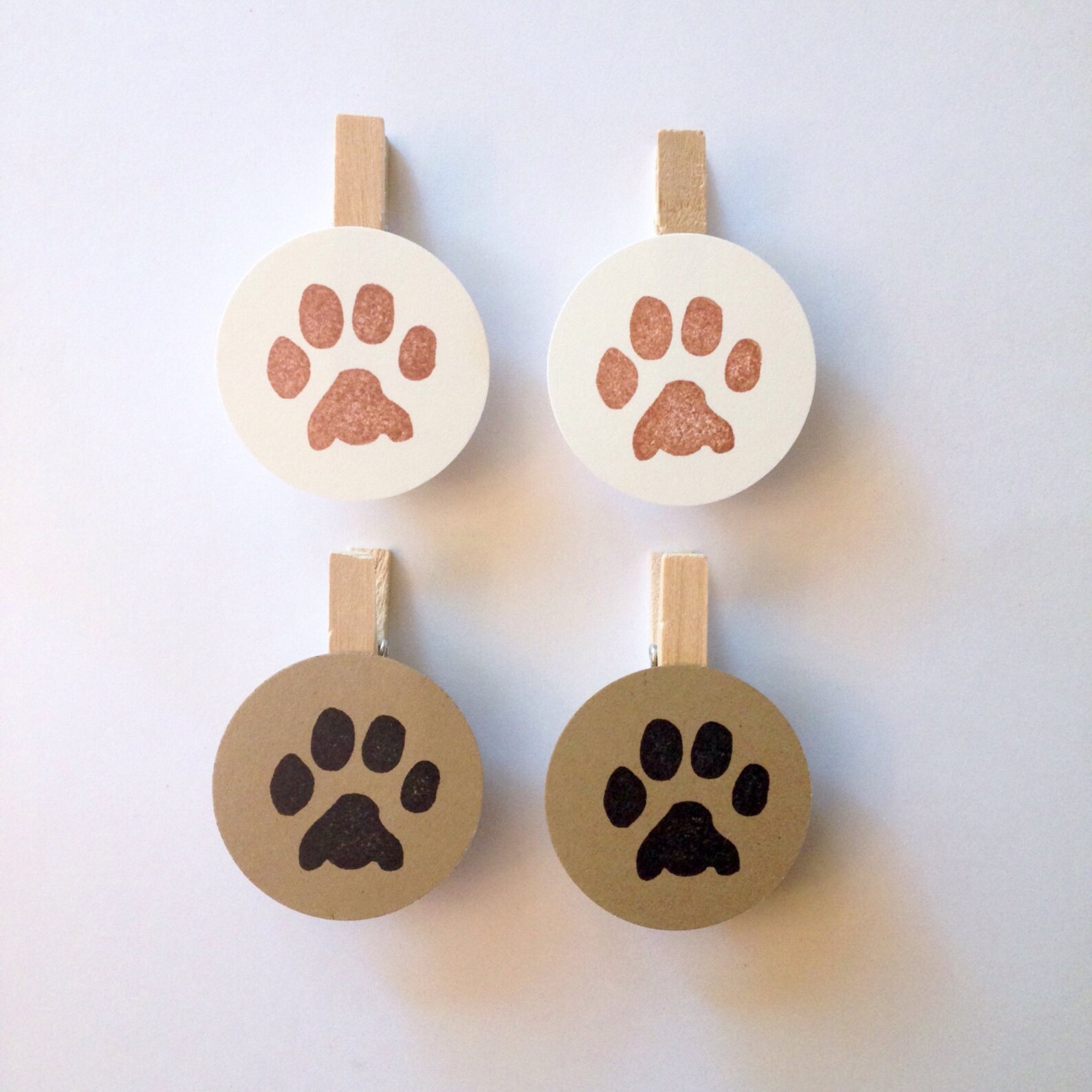 Dog Paw Print Clothespins Decoration Animal Party Clothes Pin Favors ...