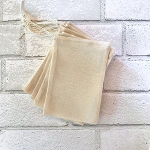 4x6 Muslin Bag 25 Bulk Drawstring Blank Cotton Favor Bags Wedding ...