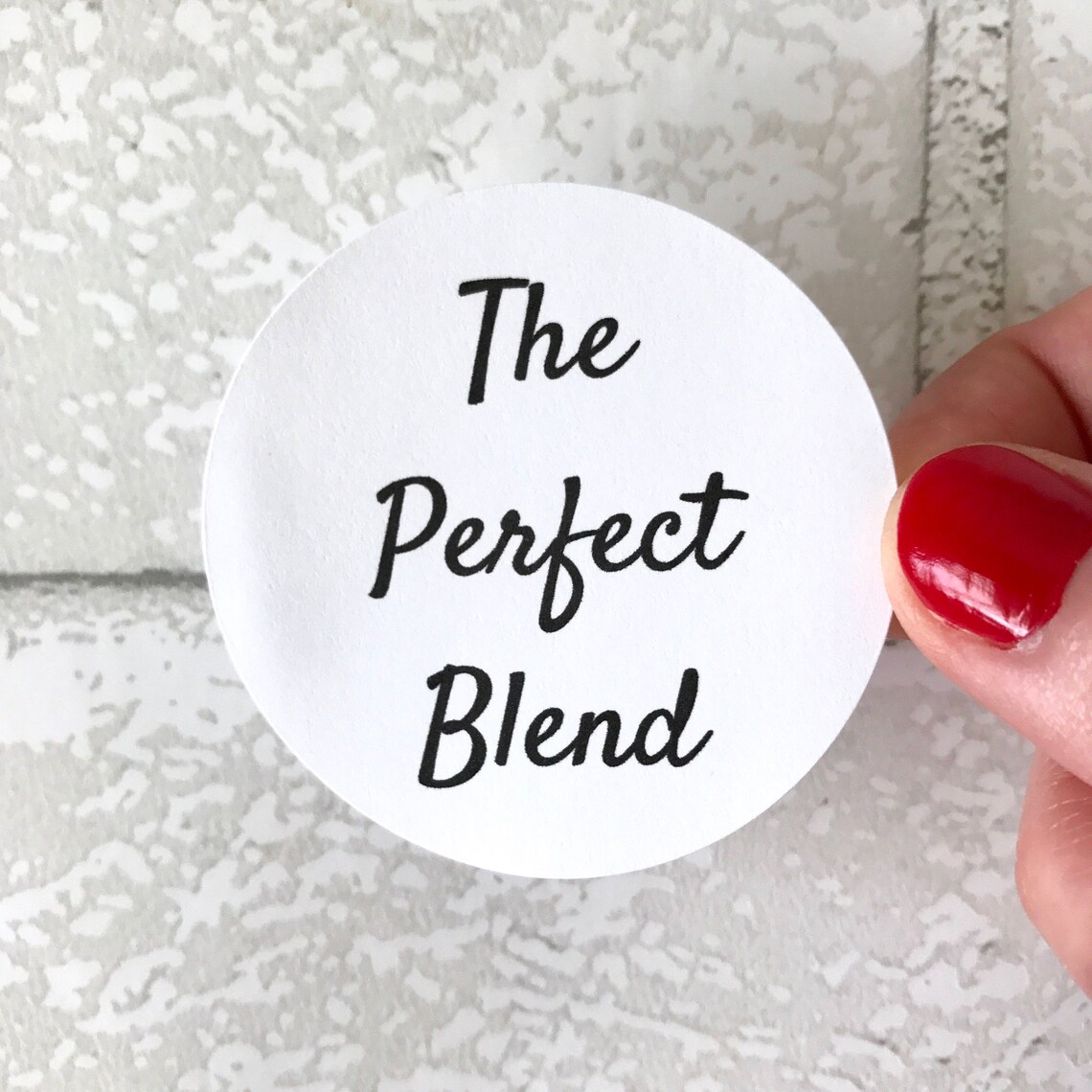 The Perfect Blend Stickers Coffee Bean Favor Bag Circle | Etsy