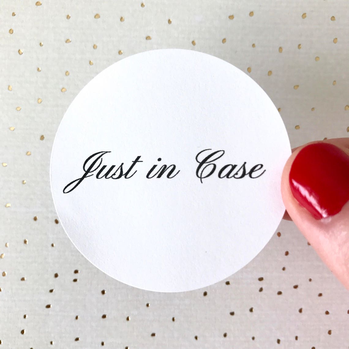 Just in Case Sticker Hangover Kit Sticker Round Circle - Etsy