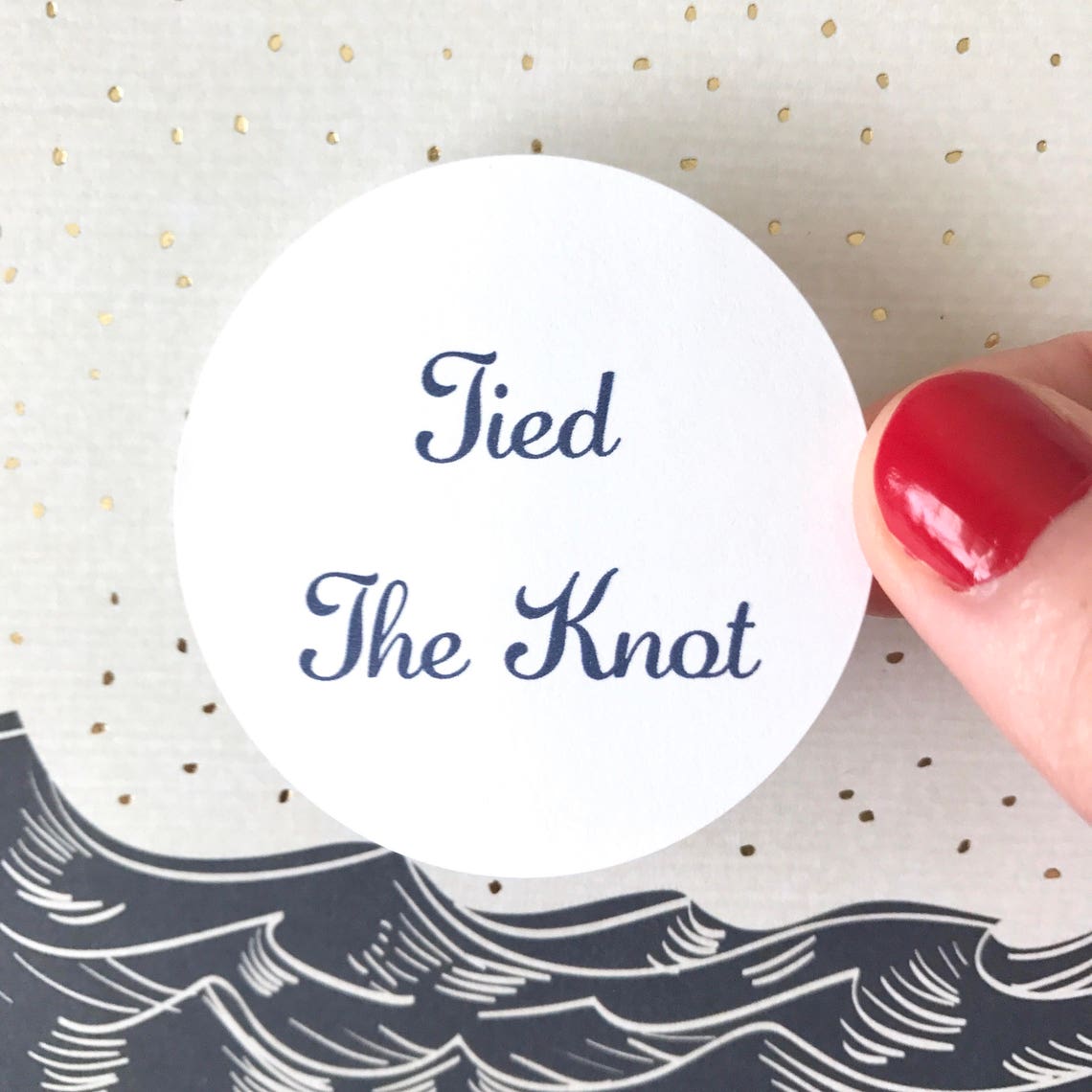 Tied the Knot Sticker Nautical Destination Wedding Welcome | Etsy