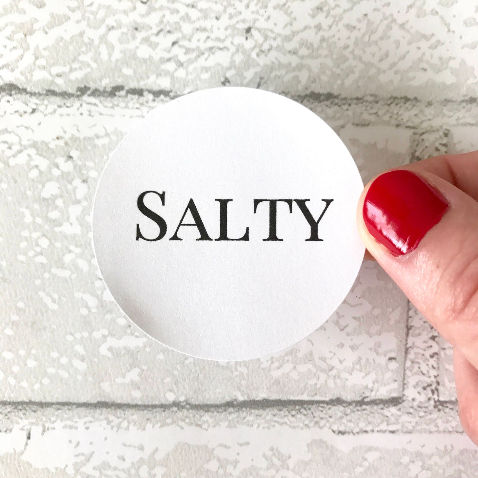 Salty Sweet Stickers Wedding Treat Favor Bag Circle Round - Etsy