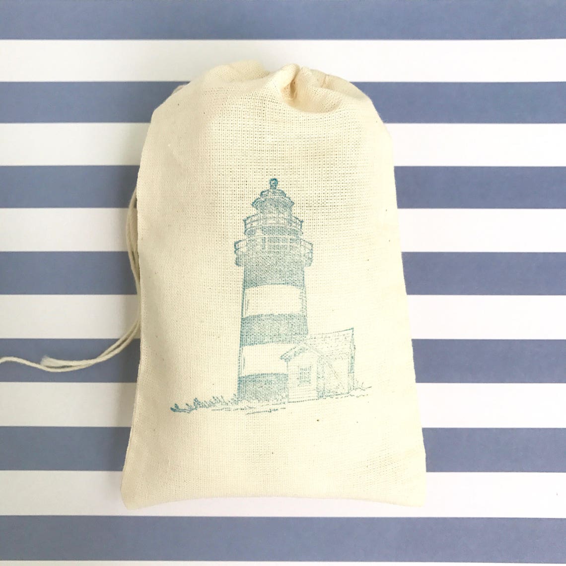 Lighthouse Favor Bags Nautical Party Bags Beach Gift Bag Ocean - Etsy