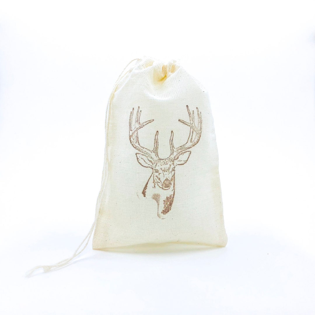 Deer Favor Bags Christmas Party Bag Antler Gift Bag Wedding Welcome ...