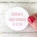 Custom Baby Shower Date Sticker | Personalized Baby Boy Round Circle ...