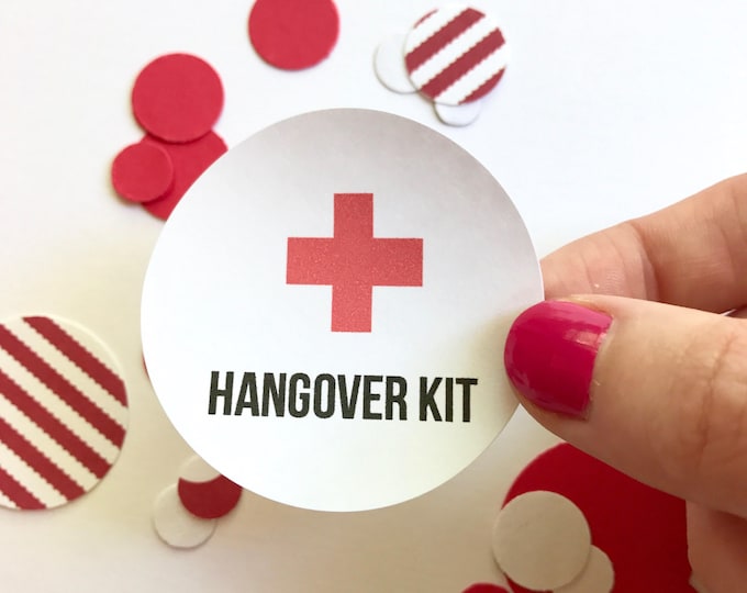 Just Married Stickers Favor Bag Circle Round Label Wedding Envelope ...