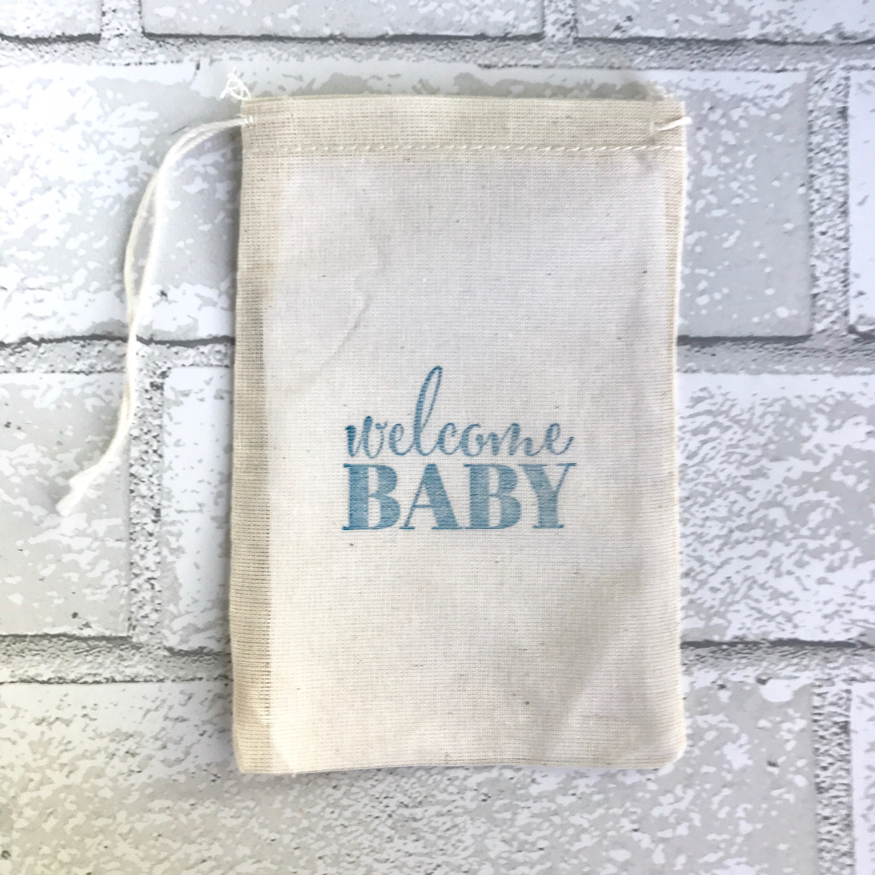 Welcome Baby Girl Favor Bags Shower Party Bag Candy Gift Bag Goodie Bag ...