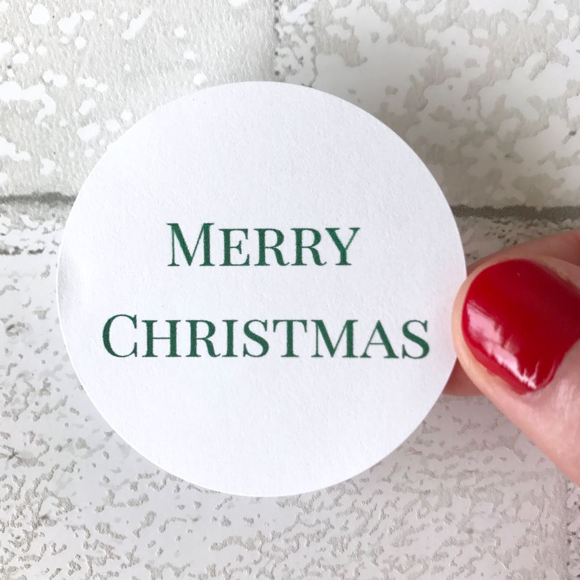 Merry Christmas Stickers Christmas Card Seal Holiday Party - Etsy