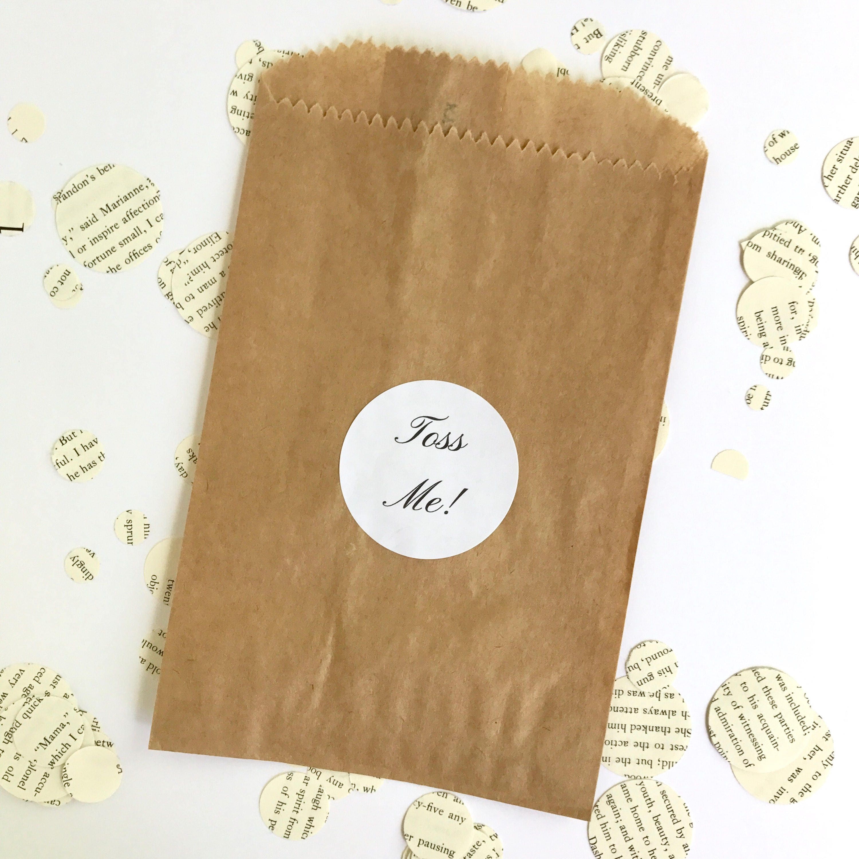 Toss Me Sticker Wedding Toss Round Circle Sticker Label | Etsy