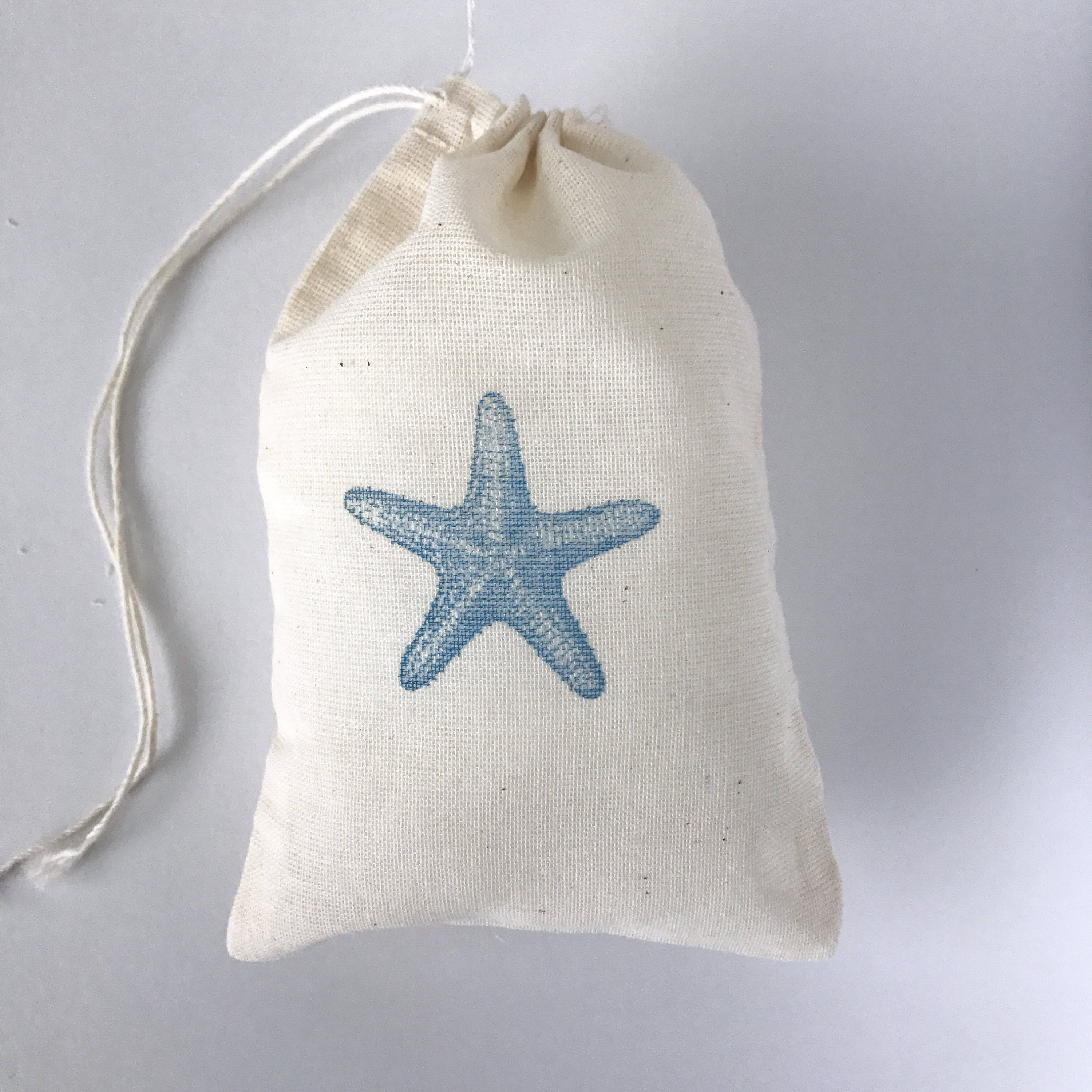Starfish Favor Bags Nautical Party Bag Beach Gift Bag Nautical | Etsy