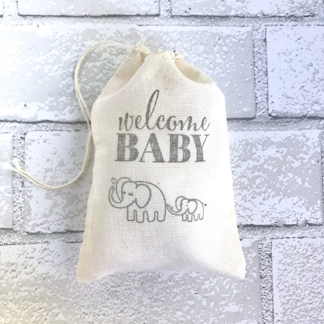 Elephant Favor Bags Welcome Baby Party Bags Shower Gift Bag Candy ...