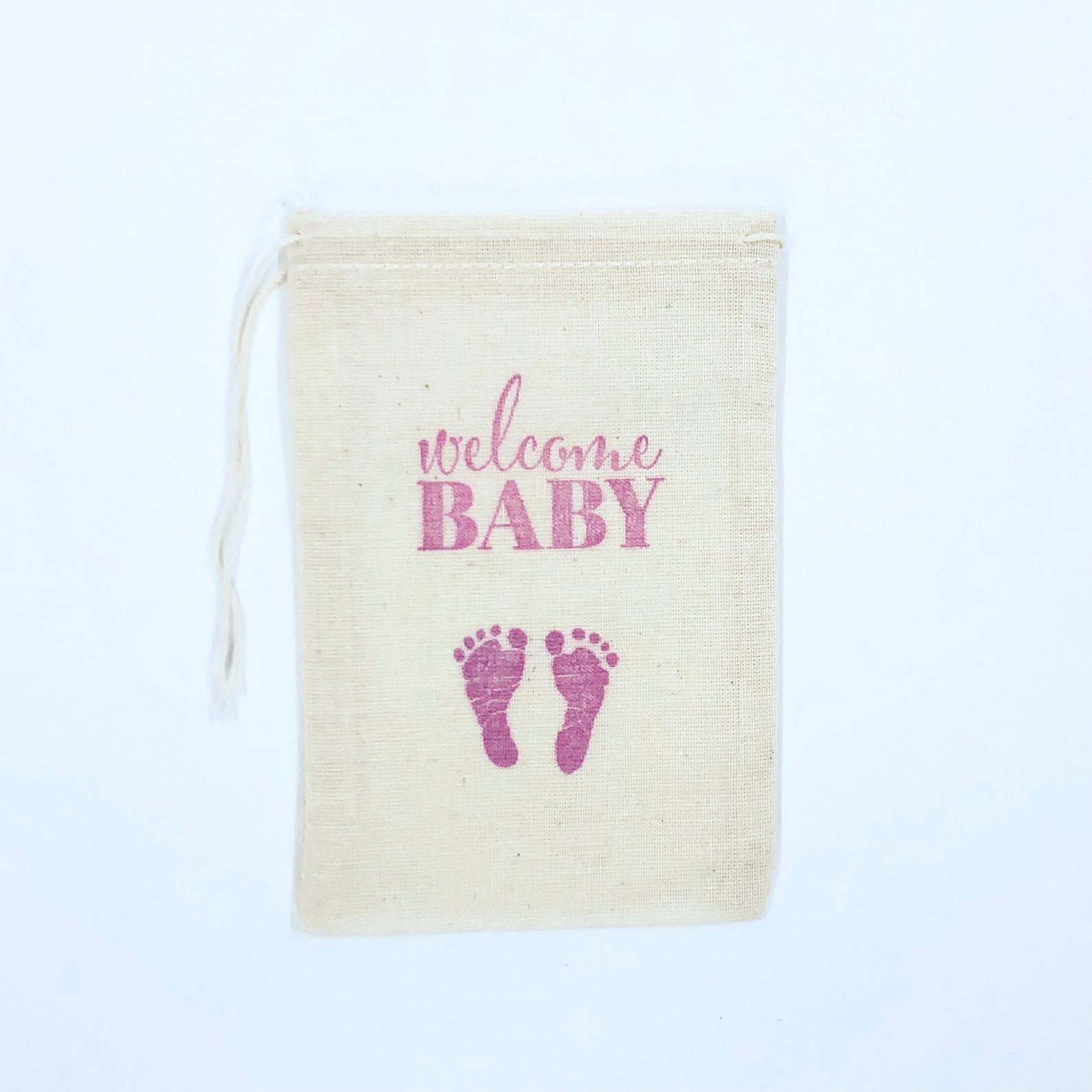 Welcome Baby Footprint Favor Bags Baby Shower Party Bags Baby - Etsy